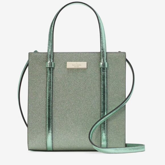 kate spade | Bags | Kate Spade Kenzie Glitter Small Tote Crossbody In ...